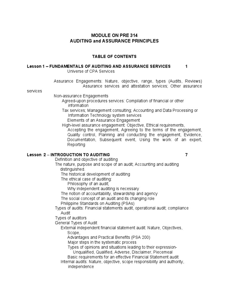 Module - Auditing | Download Free PDF | Financial Audit | Audit