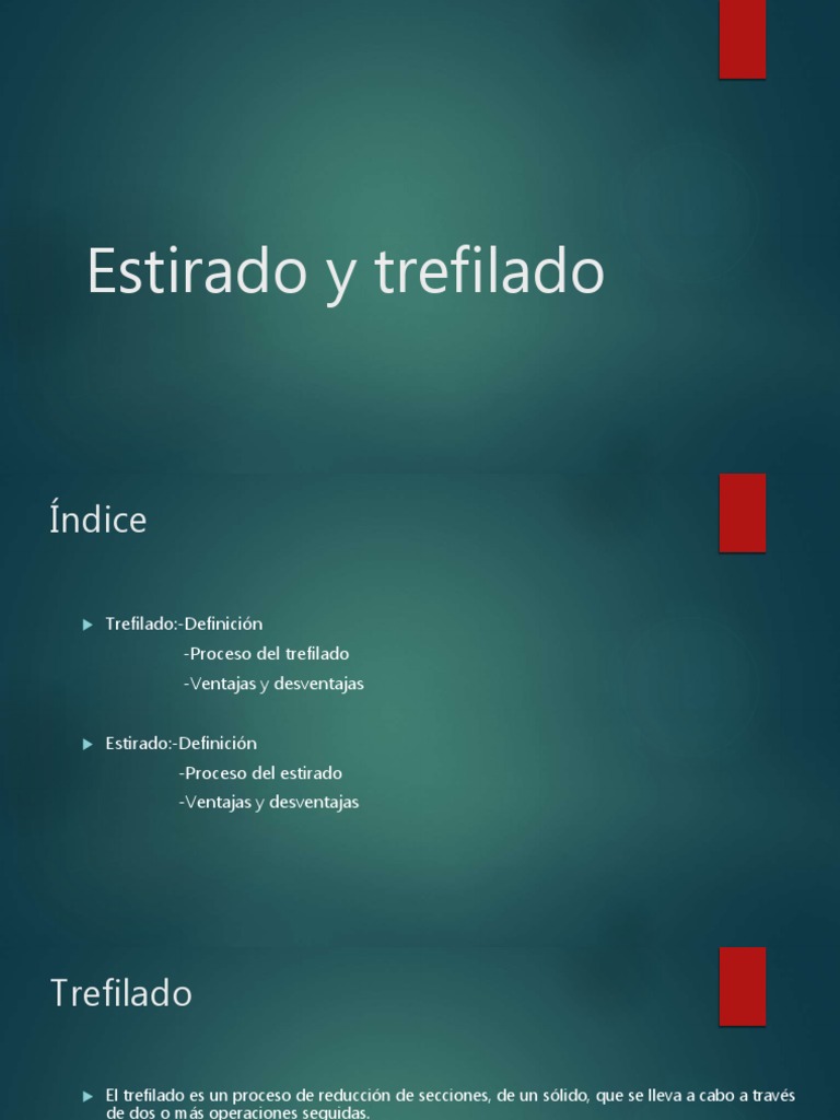 Estirado Industrial | PDF | Bienes manufacturados | Materiales