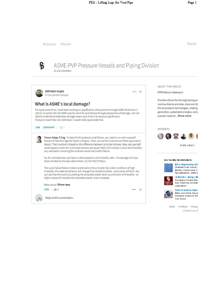 ASME Local Damage | PDF