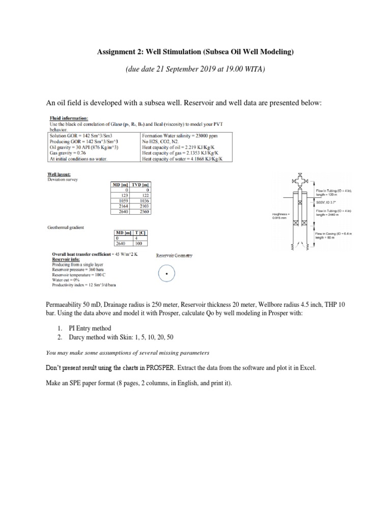 Assignment 2 Well Stimulation | PDF