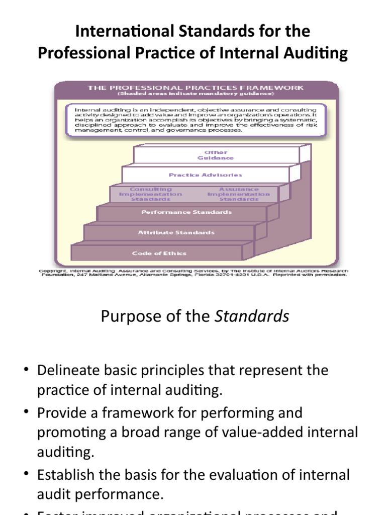 International Standards for the Professional Practice of Internal ...
