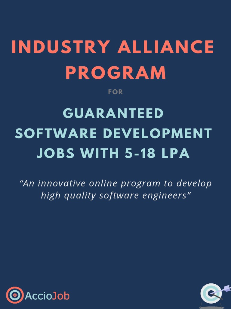 Industry Alliance Program: Guaranteed Software Development Jobs With 5 ...