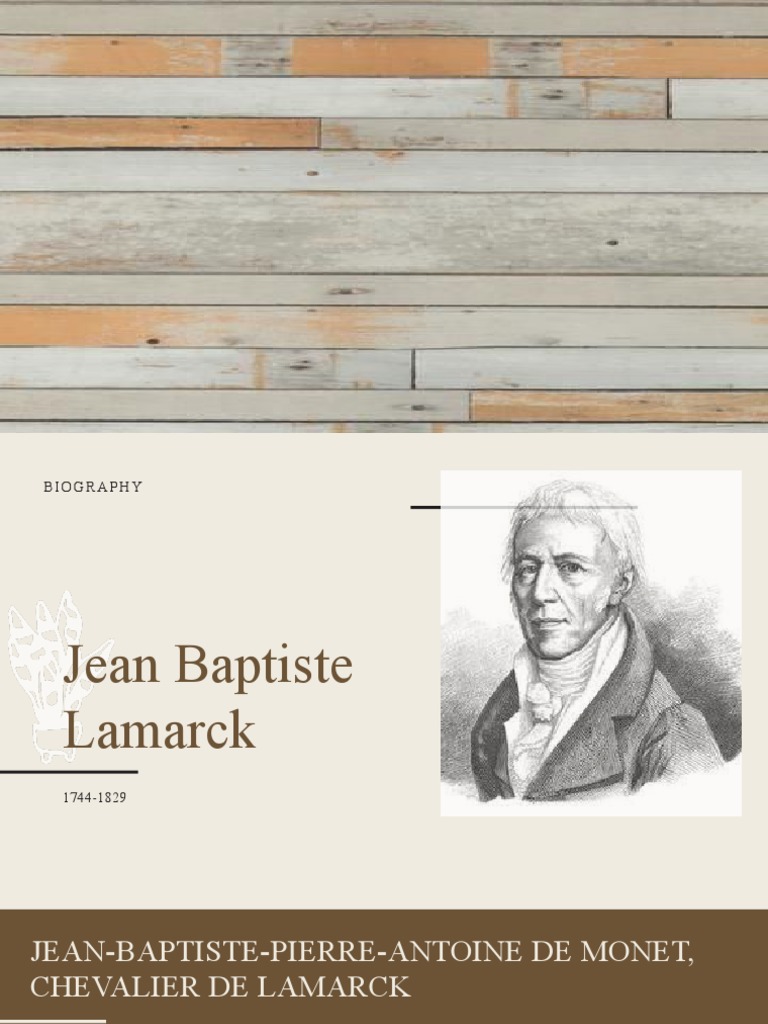 Lamarck: Life and Evolutionary Impact | PDF | Evolution | Biological ...