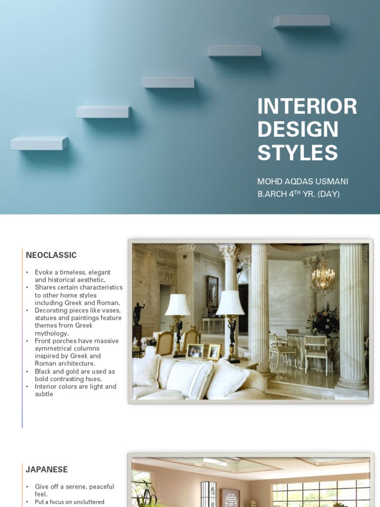 Interesting Interior Design Styles | PDF