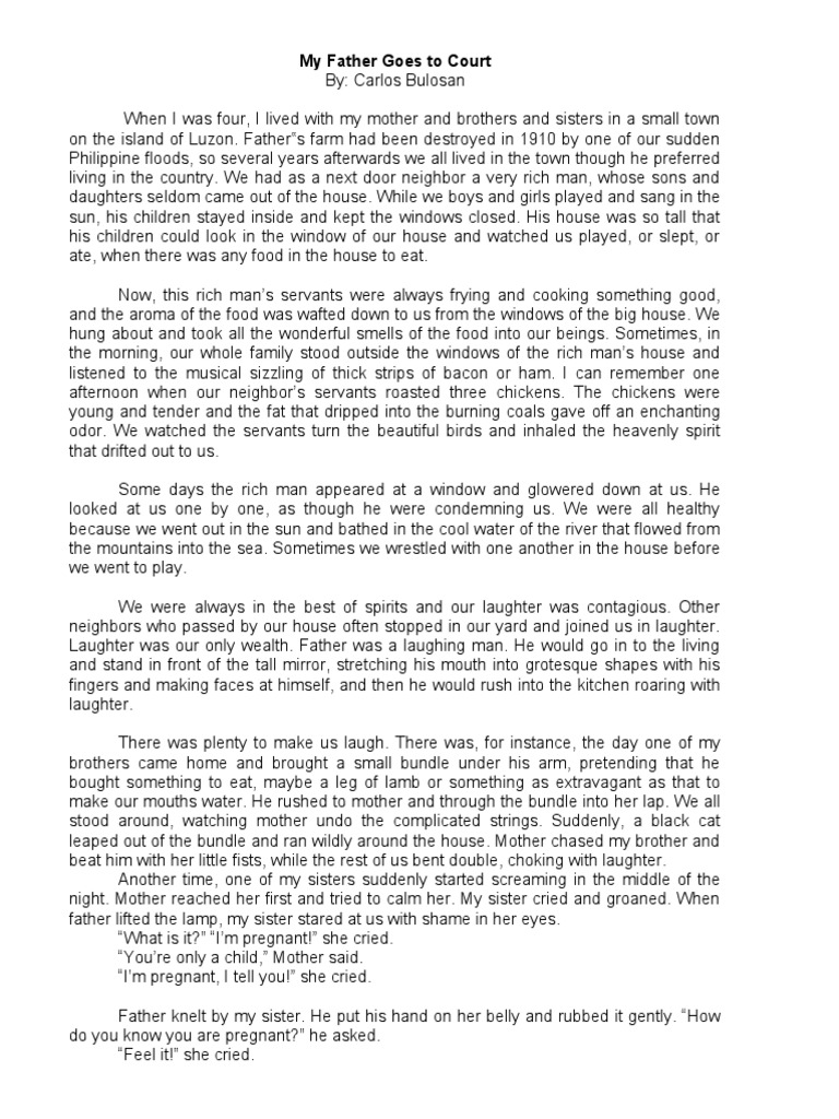 My Father Goes To Court | PDF | Laughter | Courtroom