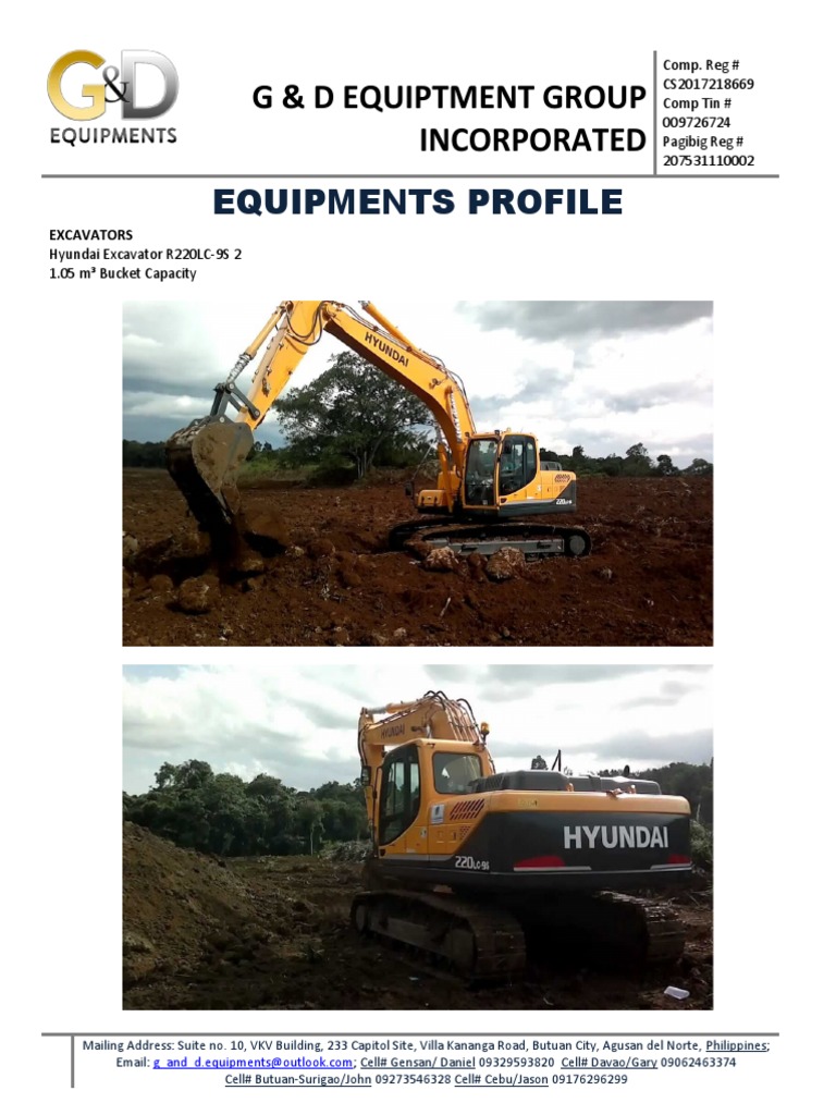 Equipment Profile | PDF | Commercial Vehicles | Heavy Equipment