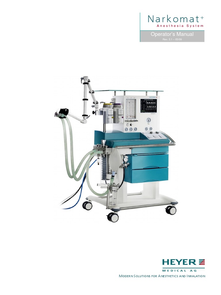 Heyer Narkomat+ Anaesthesia System - User Manual | PDF | Nature