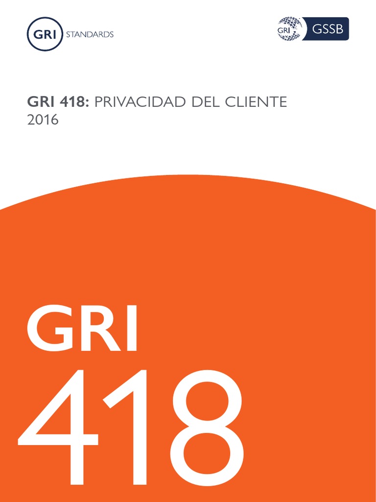 Spanish Gri 418 Customer Privacy 2016 PDF | PDF | Privacidad | Información