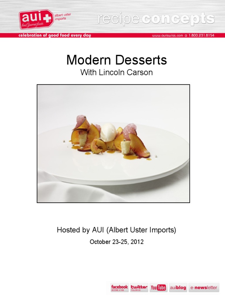 Modern Desserts: With Lincoln Carson | PDF | Chocolate | Cakes