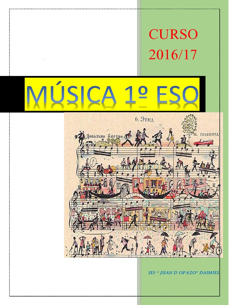 Música Visual para 1º ESO | PDF | Sonido | Tempo