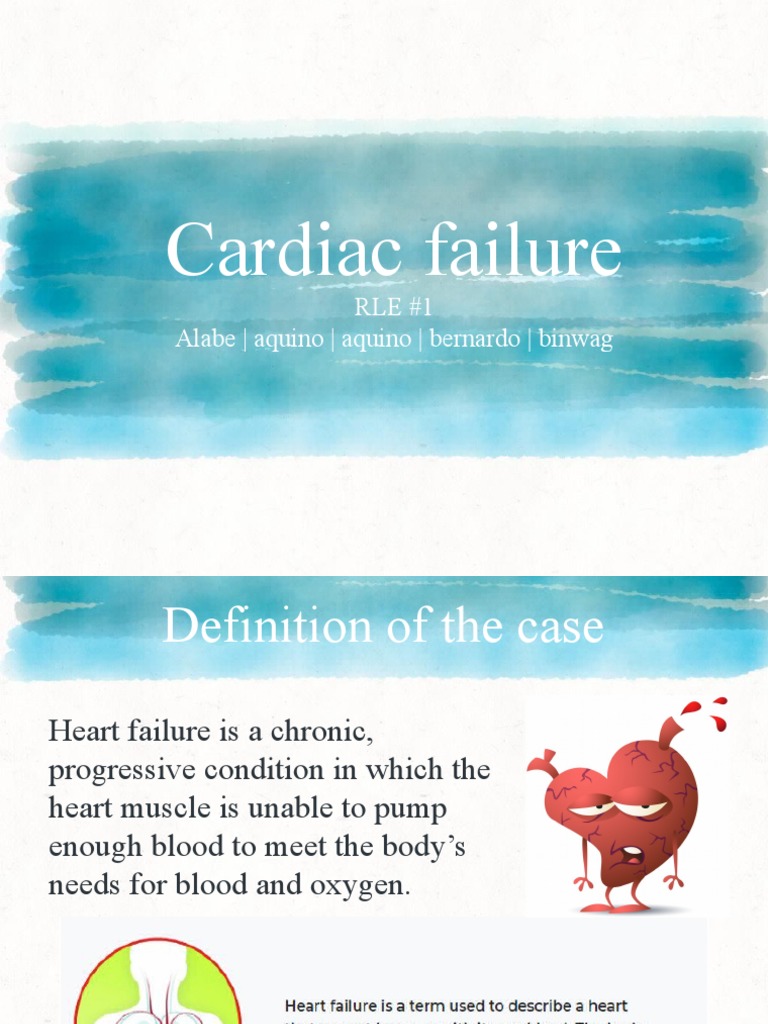 Understanding Cardiac Failure: Causes & Care | PDF | Heart Failure | Heart