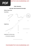 Class4 Shapes Around Us Worksheet | PDF
