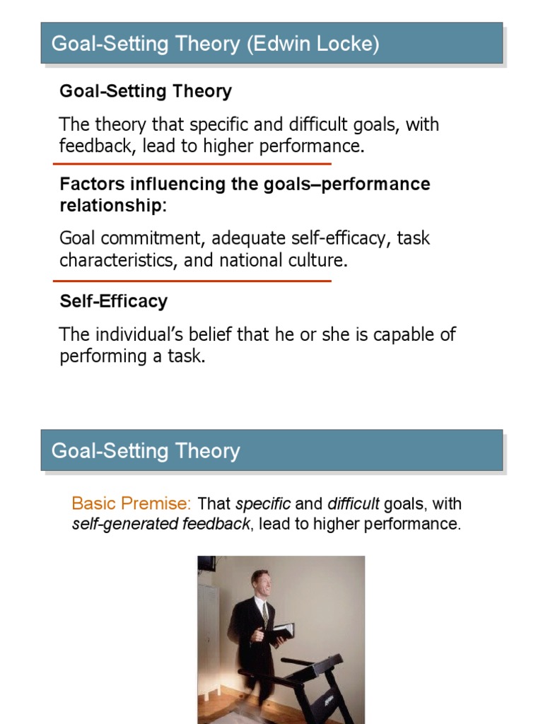 Goal-Setting Theory (Edwin Locke) | PDF | Goal Setting | Goal