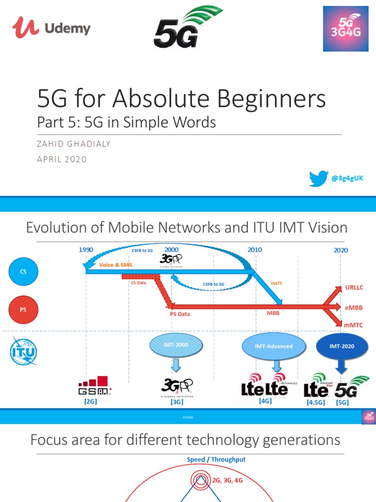5G For Absolute Beginners: Part 5: 5G in Simple Words | PDF | 3 G | 4 G