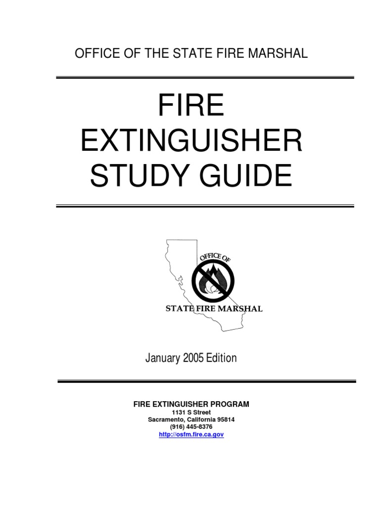 California Fire Extinguisher Guide | PDF | Government | Nature