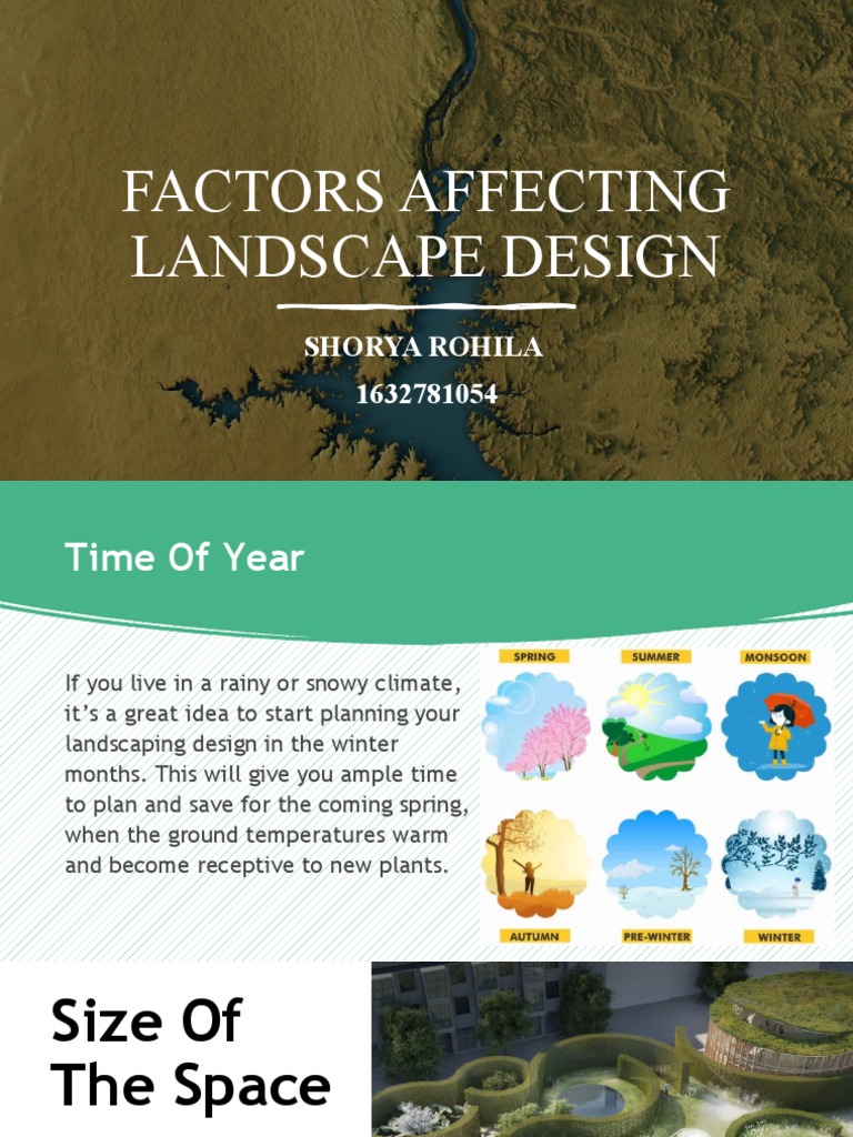 Factors Affecting Landscape Design | PDF | Gardens | Plants