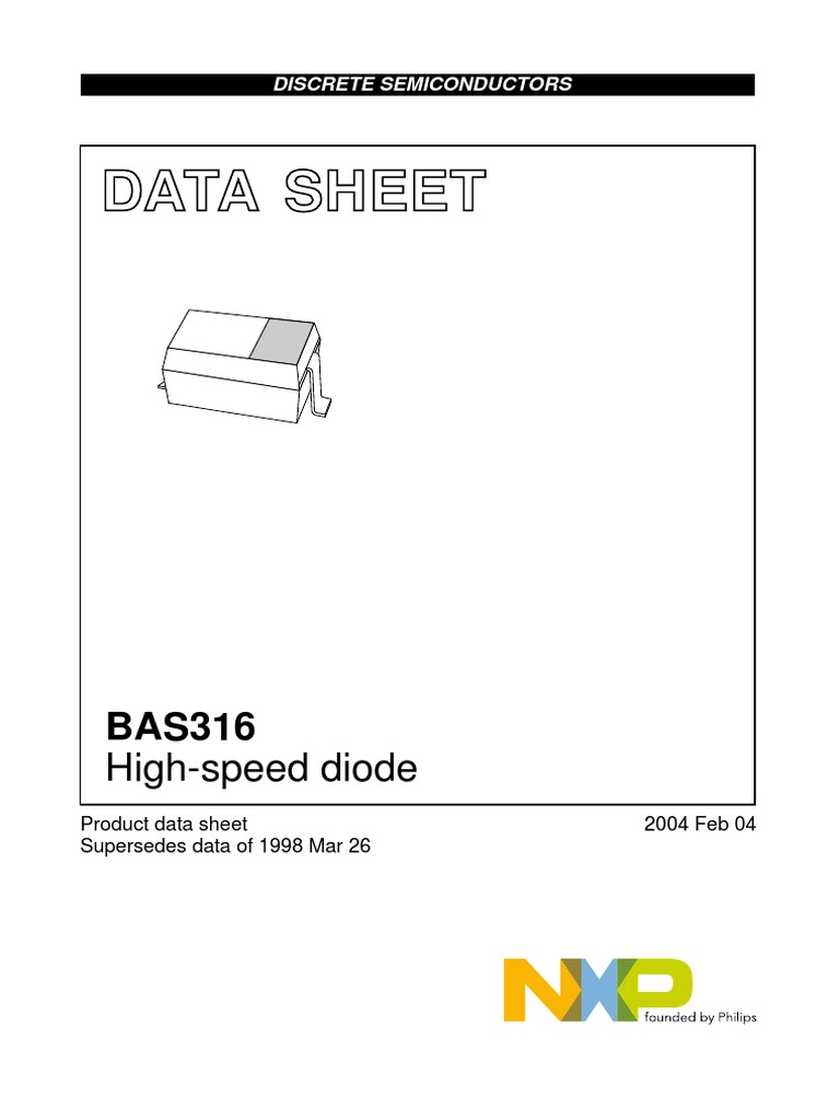BAS316,115 NXP Semiconductors Datasheet 8820490 | PDF | Diode ...