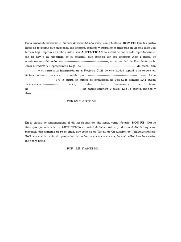Autentica Fotocopia de Documentos | PDF