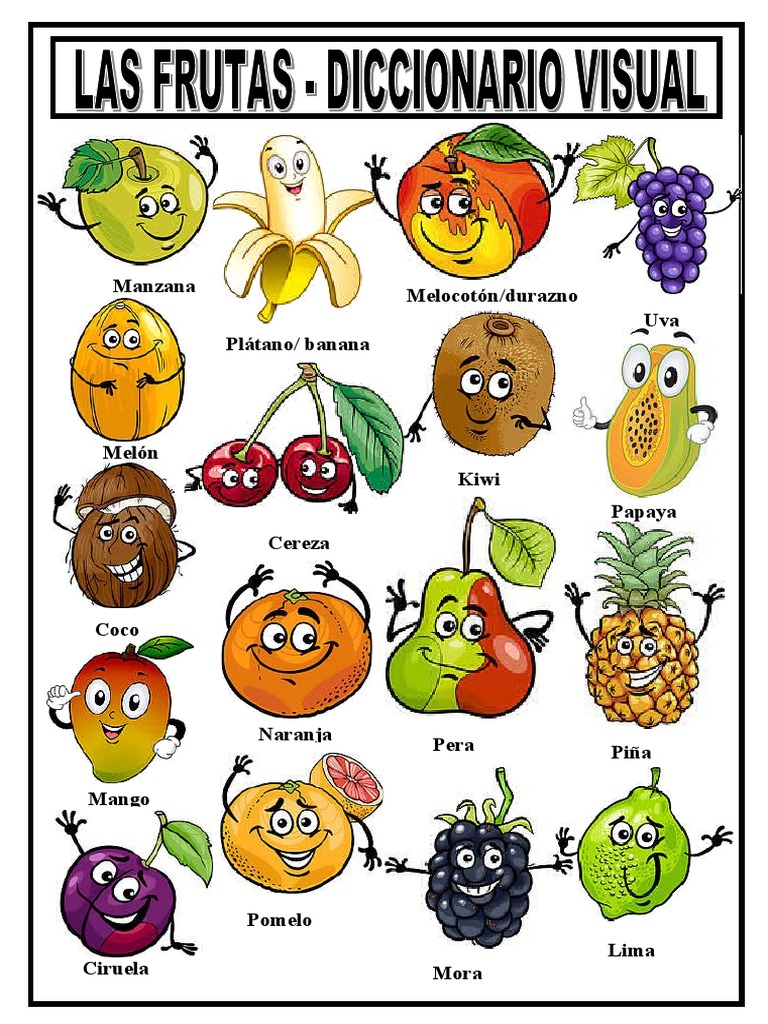 Las Frutas Diccionario de Imagenes - 63361 | PDF