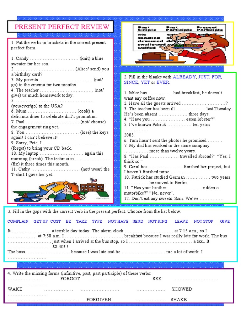 Present Perfect Review Key | PDF | Grammar | Language Mechanics