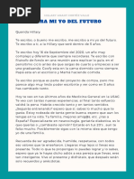 Carta de Mi Yo Del Presente A Mi Yo Del Futuro | PDF | Felicidad ...