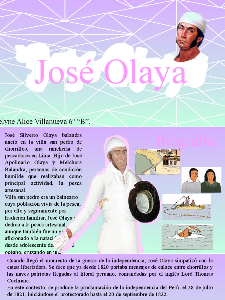 Jose Olaya Biografia | PDF | Conflictos | Guerra de la era industrial