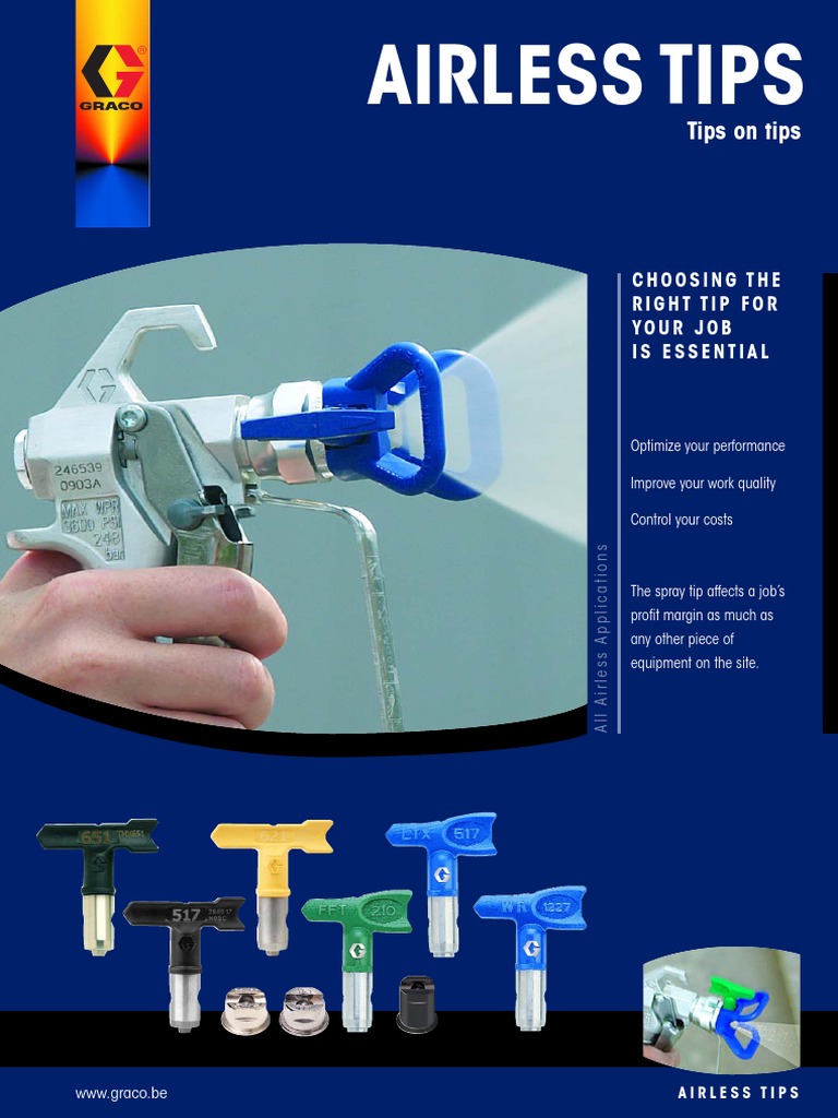 Airless Spray Tip Selection | PDF | Paint | Pump