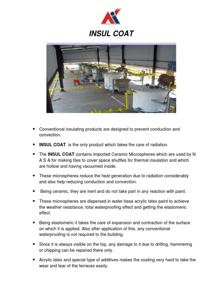 Insul Coat - Data Sheet | PDF | Art | Technology & Engineering