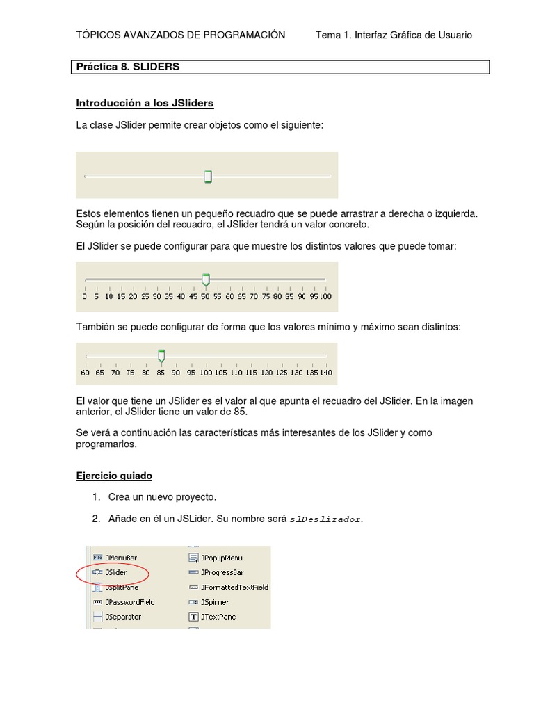 08 Sliders PDF | Descargar gratis PDF | Usuario (informática) | Informática