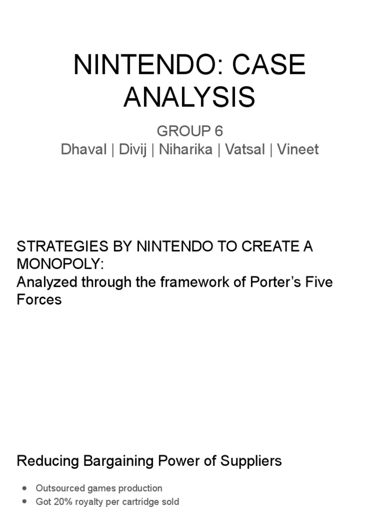 Nintendo - Case Analysis | PDF