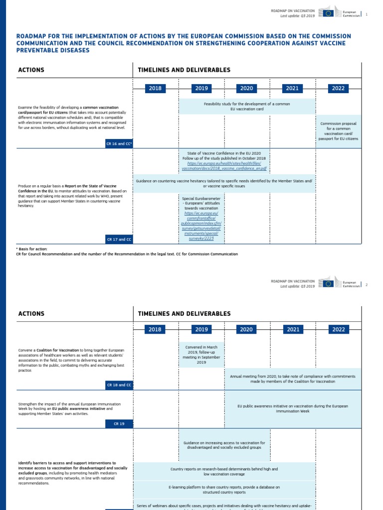 2019-2022 Roadmap en PDF | PDF | World Health Organization | European Union