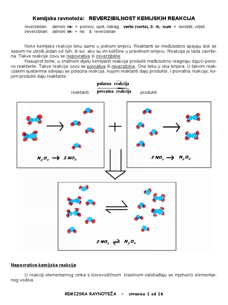 Kemijska Ravnoteza | PDF