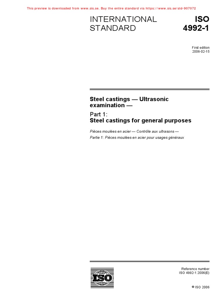 Iso 4992 1 2006 en PDF | PDF | International Organization For ...
