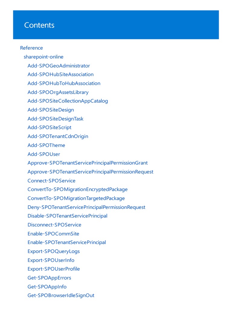 Listado Commandlets | PDF | Parameter (Computer Programming) | Software Engineering