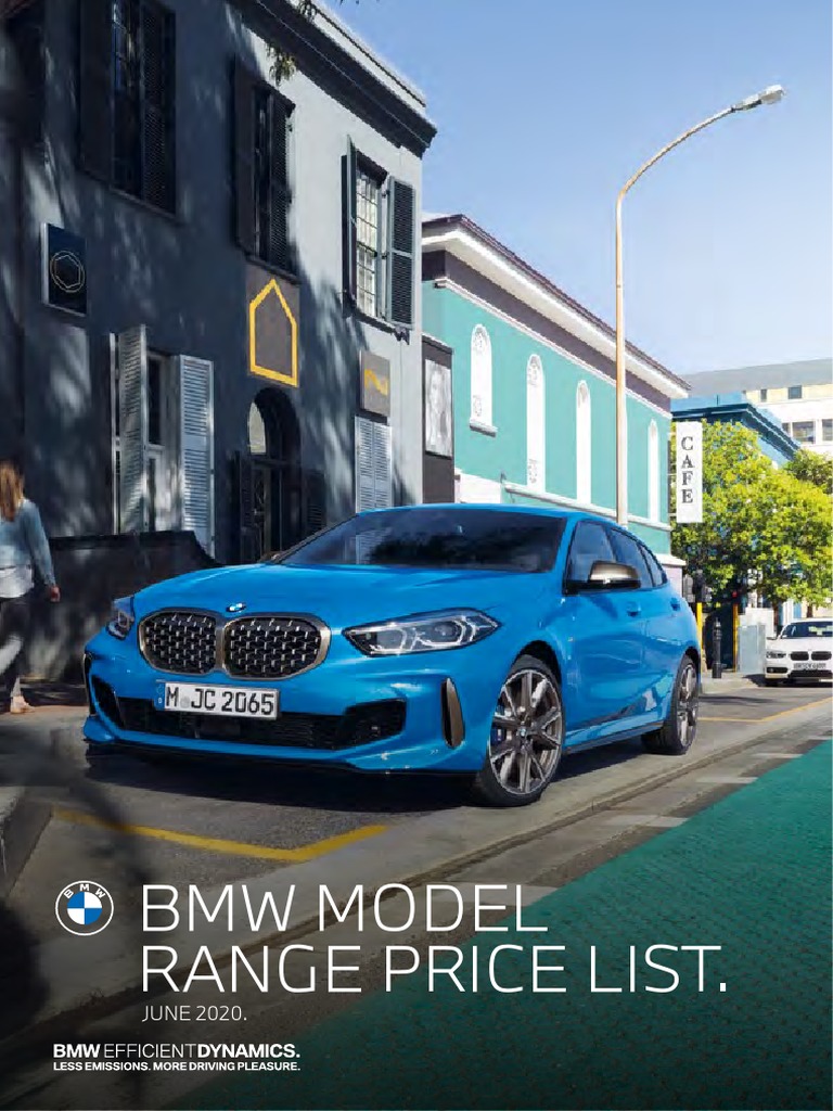 BMW 2020 Model Price List & Specs | PDF | Fuel Economy In Automobiles ...