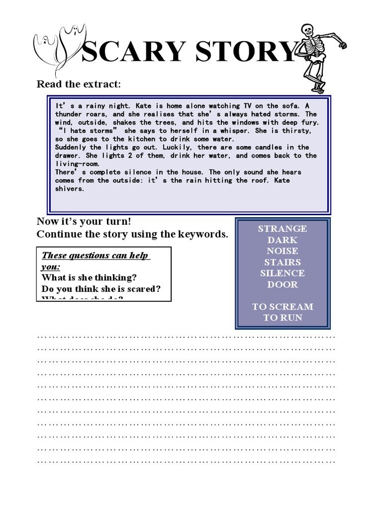 Scary Story Fun Activities Games - 23828 | PDF