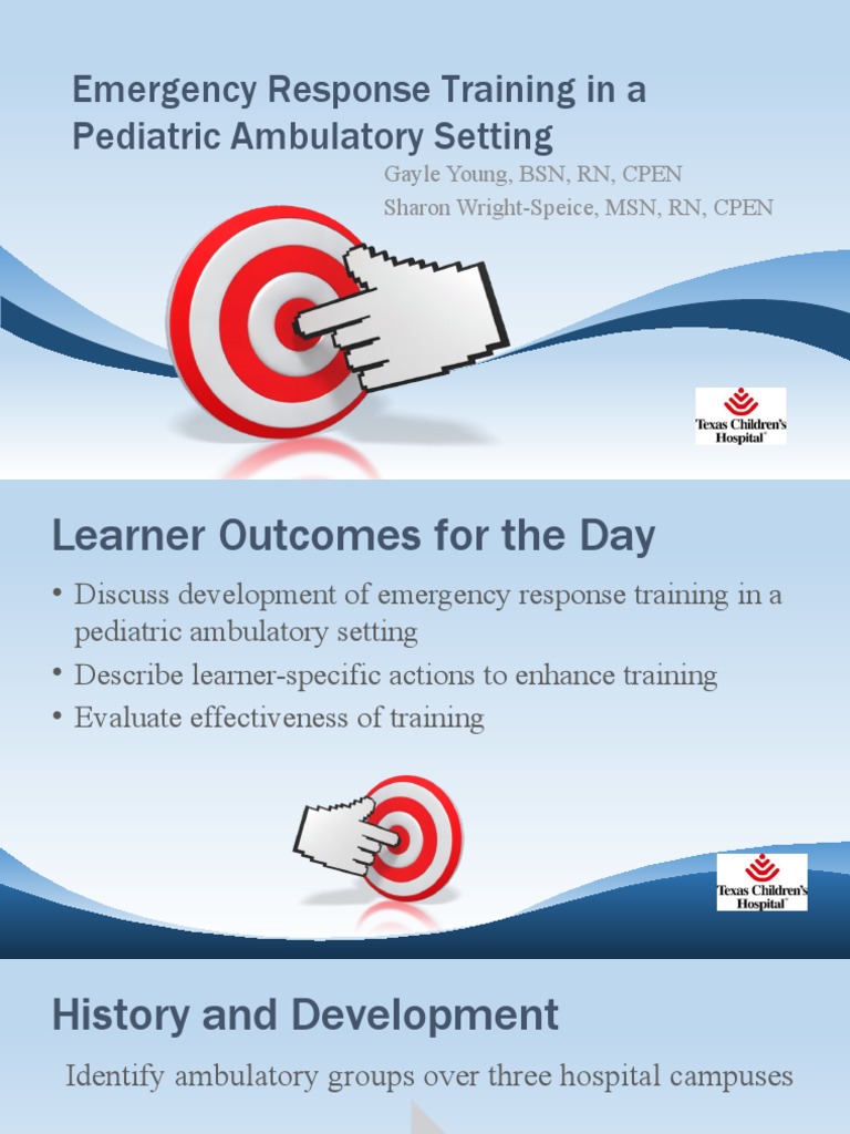 Emergency Response Training in A Pediatric Ambulatory Setting | PDF ...
