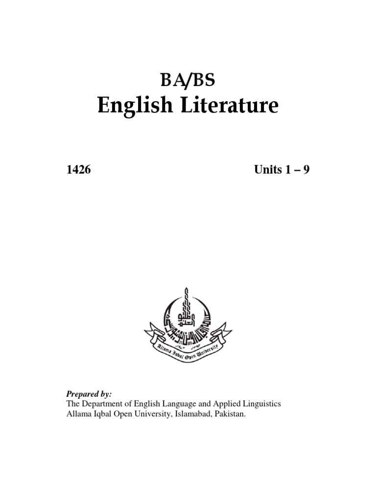 English Literature: Ba/Bs | PDF | Writers | Poetry