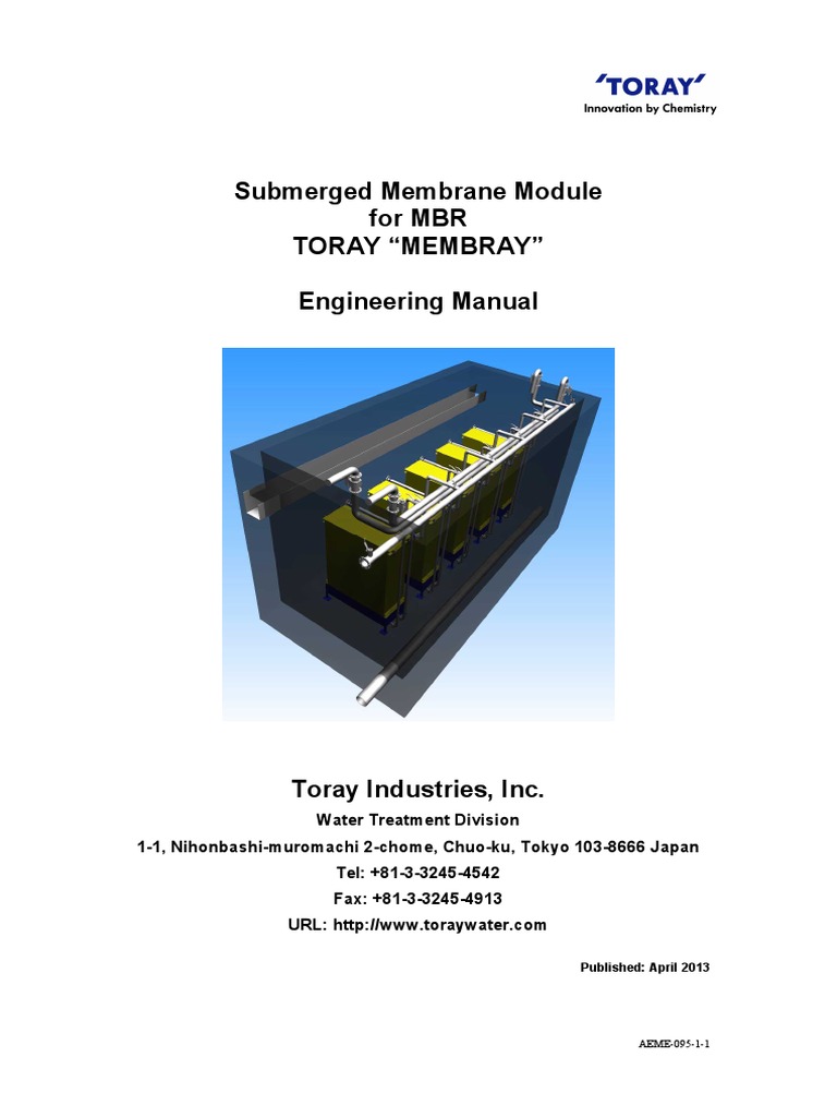 MEMBRAY Engineering Manual - Apr - 13 | PDF | Sewage Treatment | Membrane