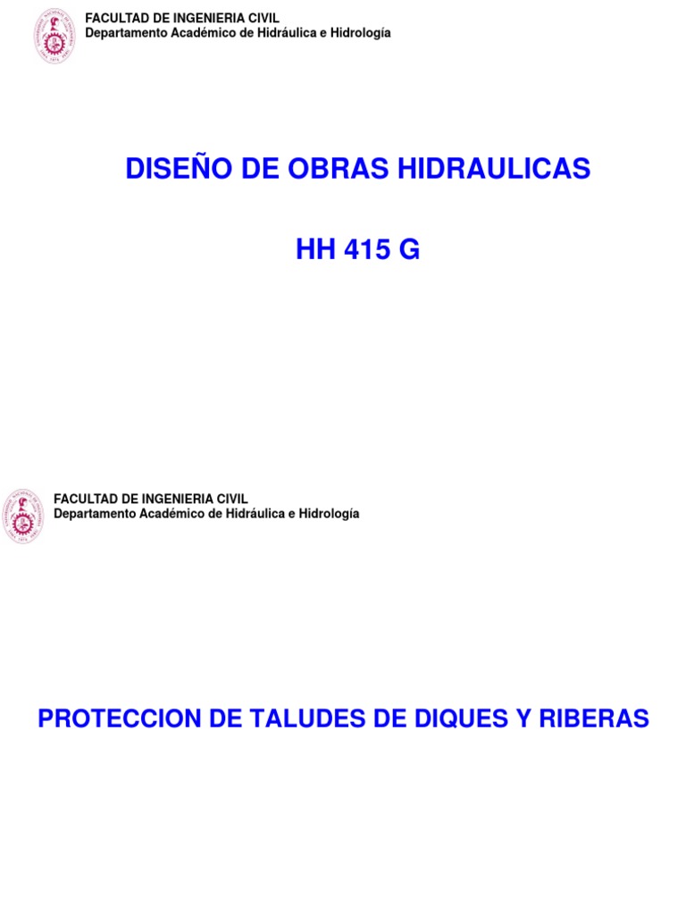 Enrocado para Protección de Taludes | PDF | Dique | Hormigón