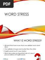 English Word Stress Rules With Exercises and Compound Adjectives | PDF ...