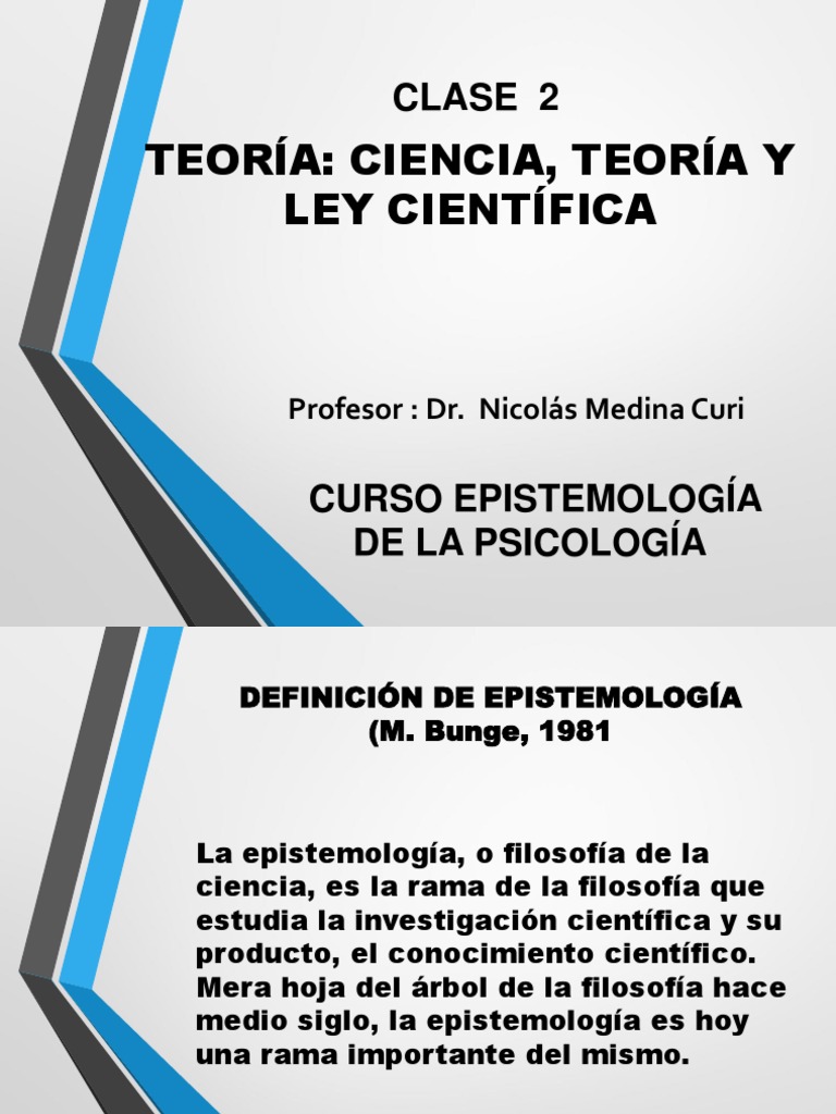 CLASE 2 Ciencia, Teoría y Ley Científica. | Descargar gratis PDF ...