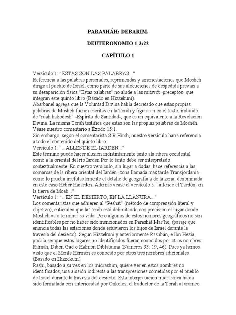 Devarim | PDF | Tora | Judios