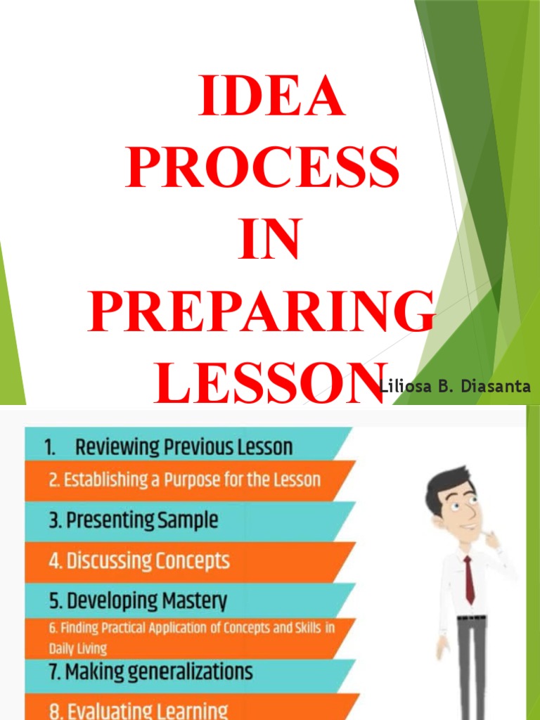Idea Process IN Preparing Lesson Exemplars: Liliosa B. Diasanta | PDF ...