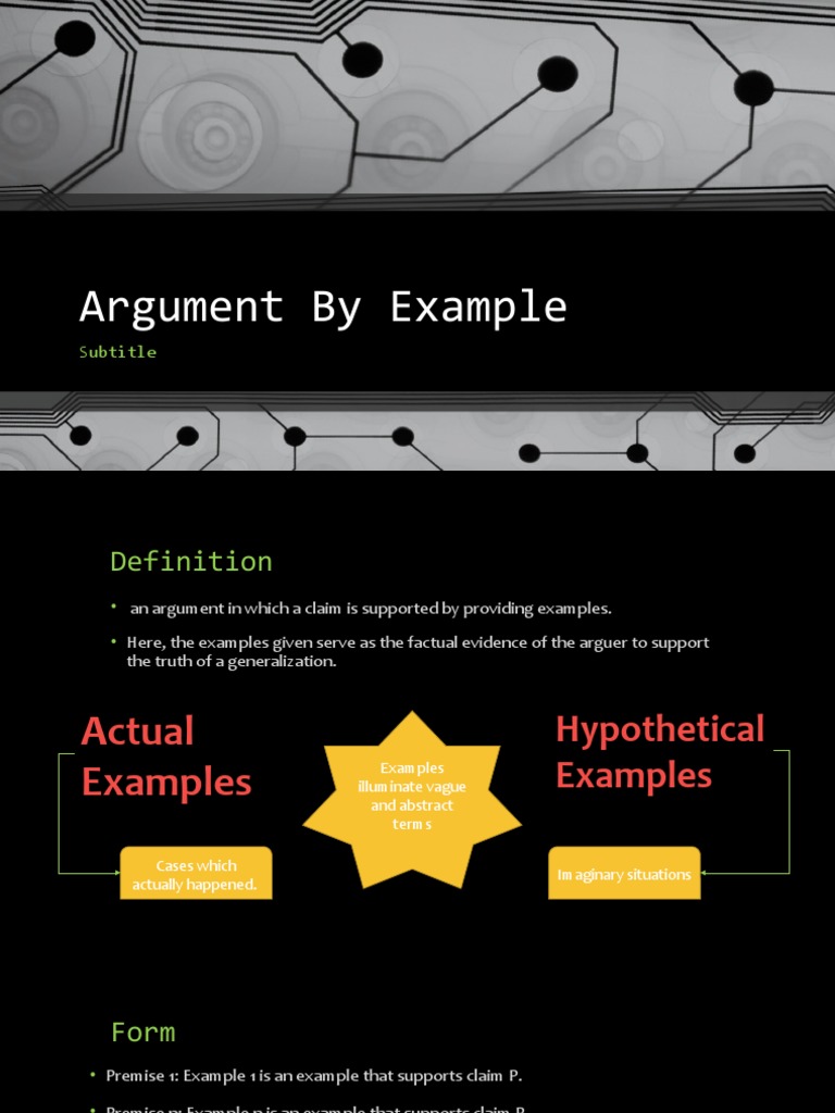 Argument by Example | PDF