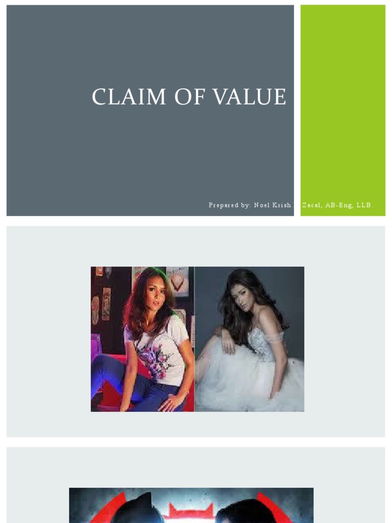 Claim of Value | PDF