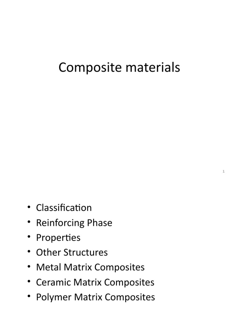 Composite Materials | PDF | Composite Material | Young's Modulus
