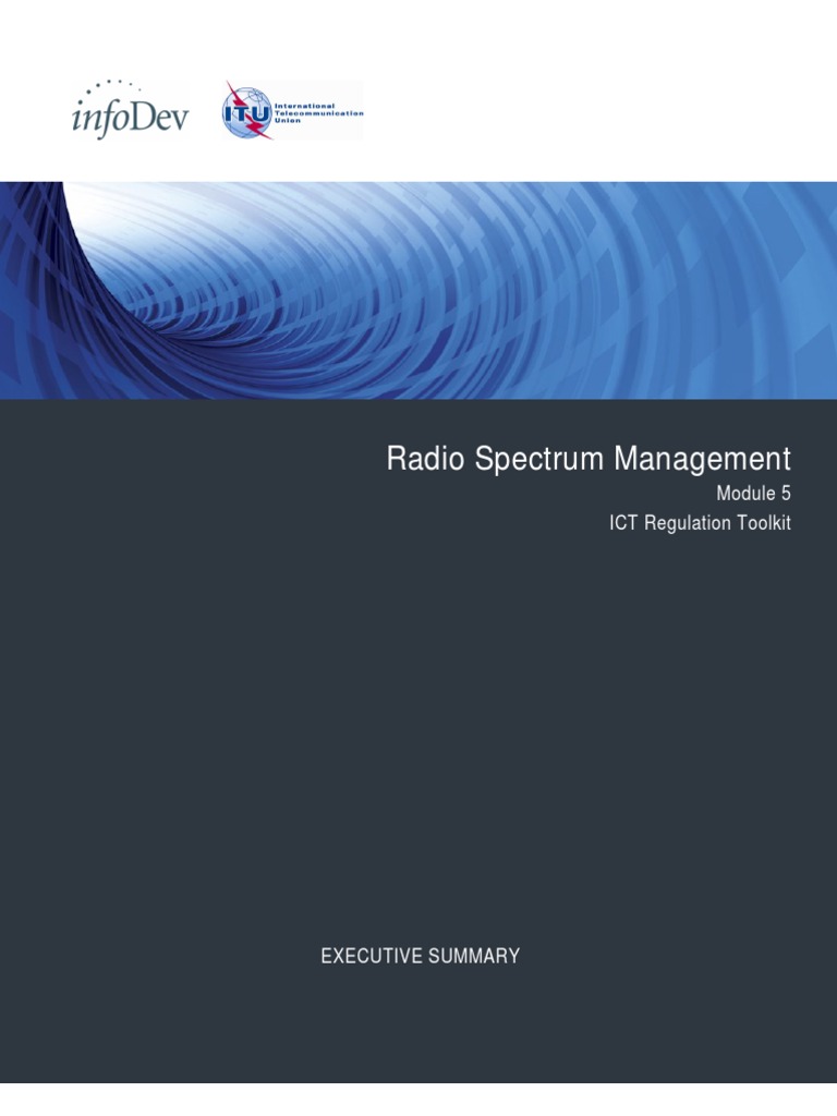 Module 5 ES, Final-ICT Regulation Toolkit | PDF | Radio Spectrum | Radio