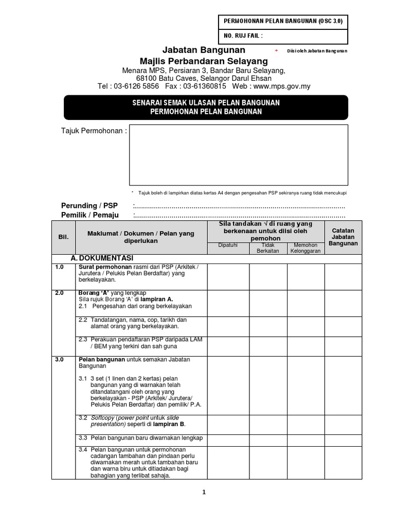 Garis Panduan Osc 21 | PDF