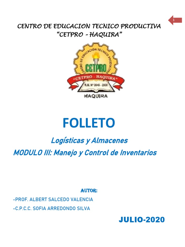 Folleto Cetpro Mes Julio 2020 PDF | PDF